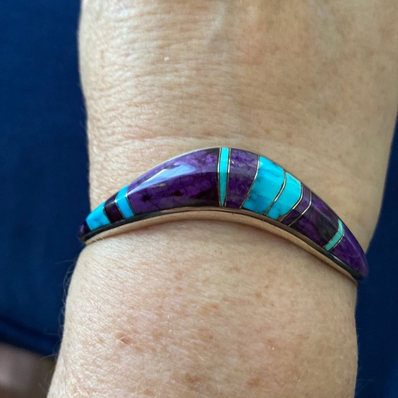 Jewelry | Native American Inlaid Cuff Bracelet | Poshmark